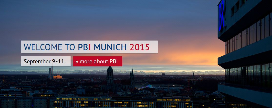Meet us @ PBI2015